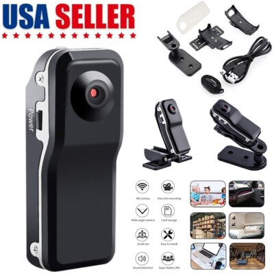 HD 1080P Video DVR Clip IR Night Cam 2-Hour Camcorder Mini Police Body ...