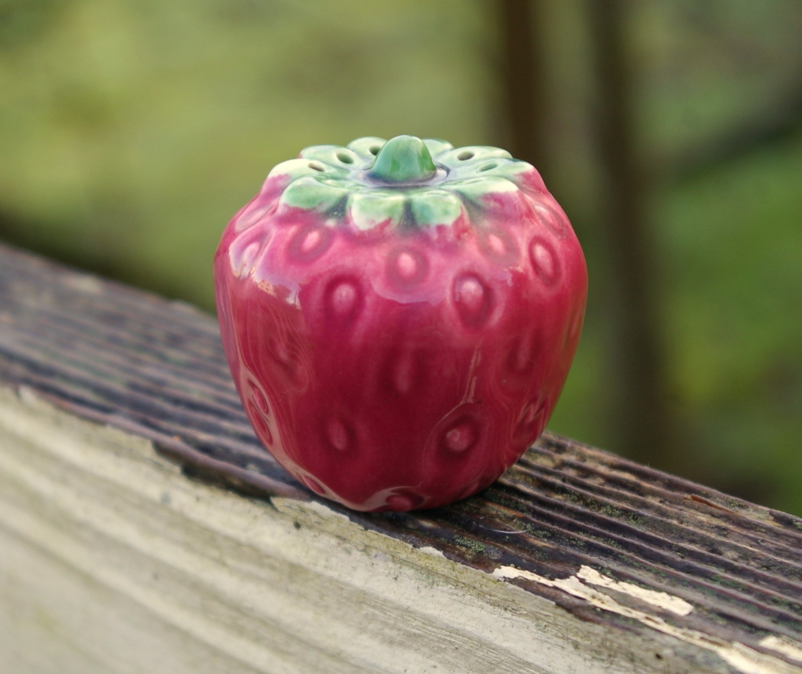 Strawberry Berry Salt or Pepper Shaker with Cork Stopper 2" Tall | eBay