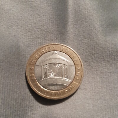 Extremely Rare 1514 trinity house 2 pound coin 2014 with minting error ...
