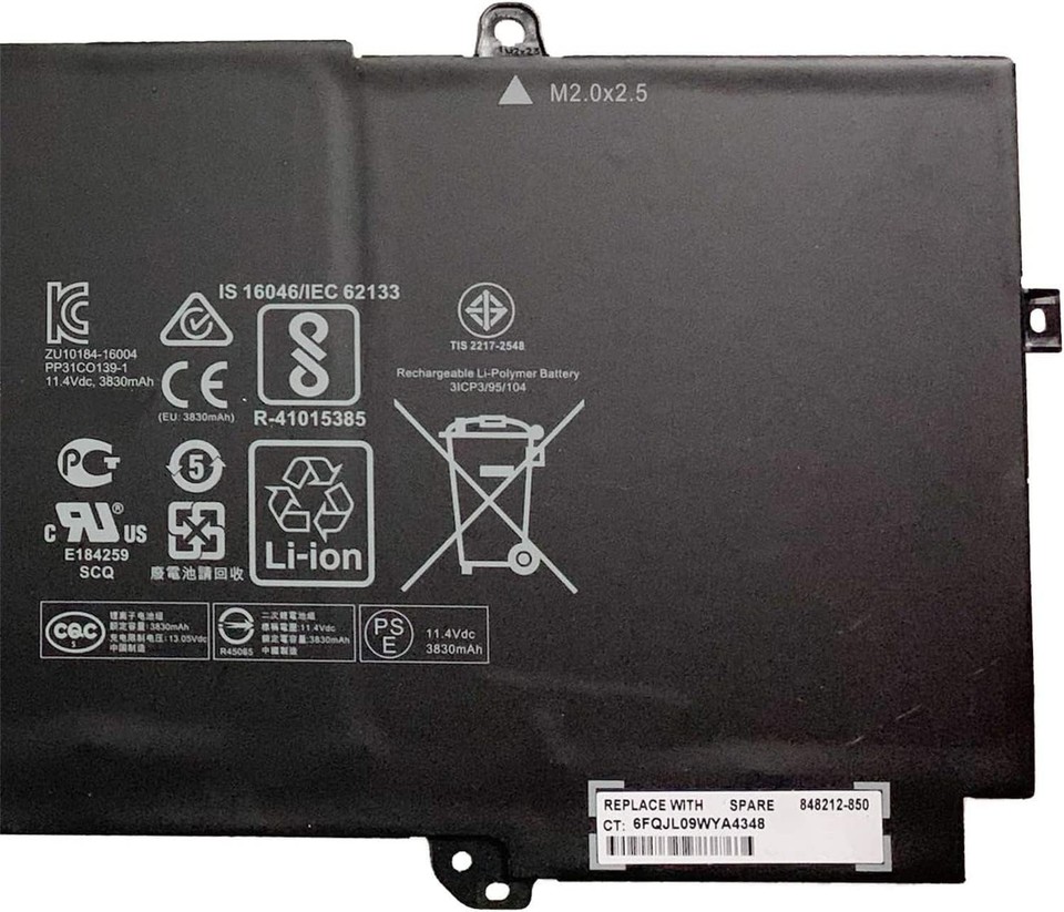 Battery Compatible with HP Chromebook SD03XL TPN-Q176 G1 Core m5 HSTNN ...