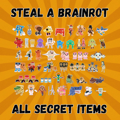 Steal A Brainrot | All Secret Items | SAB Rare Secrets | Random ...