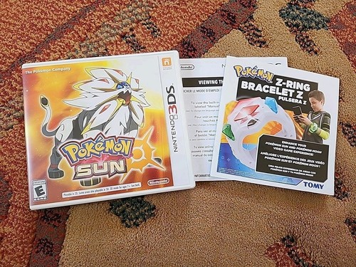 Pokemon Ultra Sun Nintendo 3DS - Authentic Case & Inserts Only! No Game ...