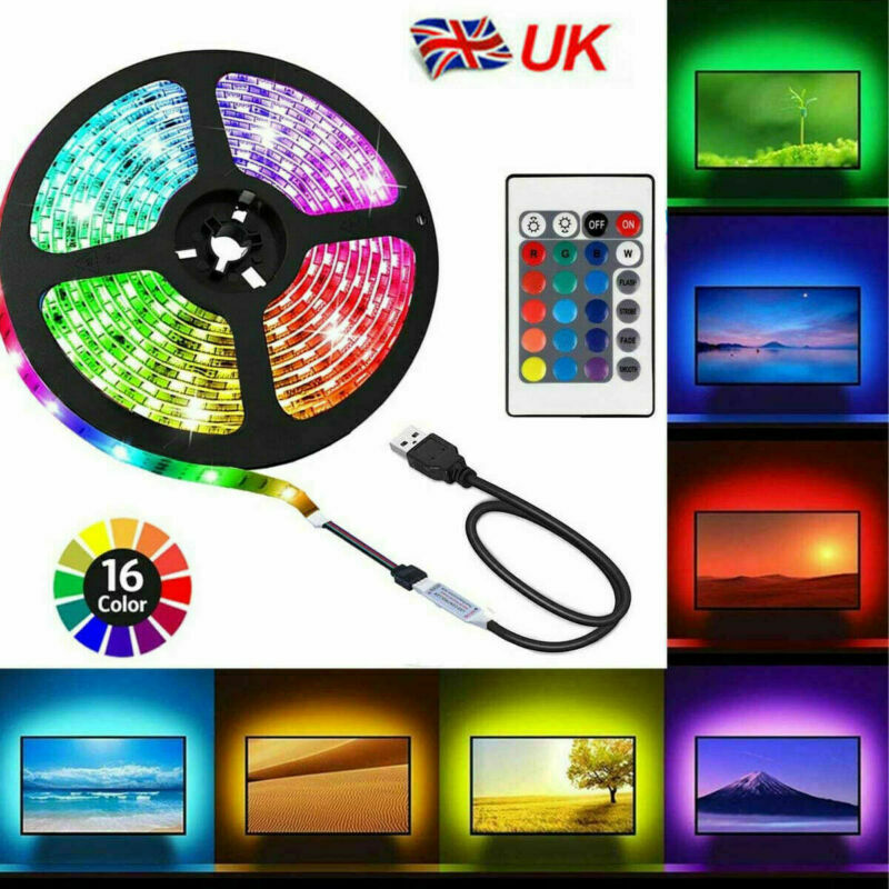 RGB Color Changing Led Strip Lights Smart App Controlled With Remote UK ...