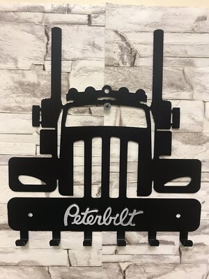 Peterbilt Key Chain Fob holder metal Truck art | eBay