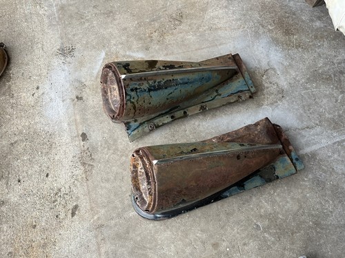 1940 CADILLAC 62 Series Headlights Mounts Hot Rod, Custom Rat Rod Caddy ...