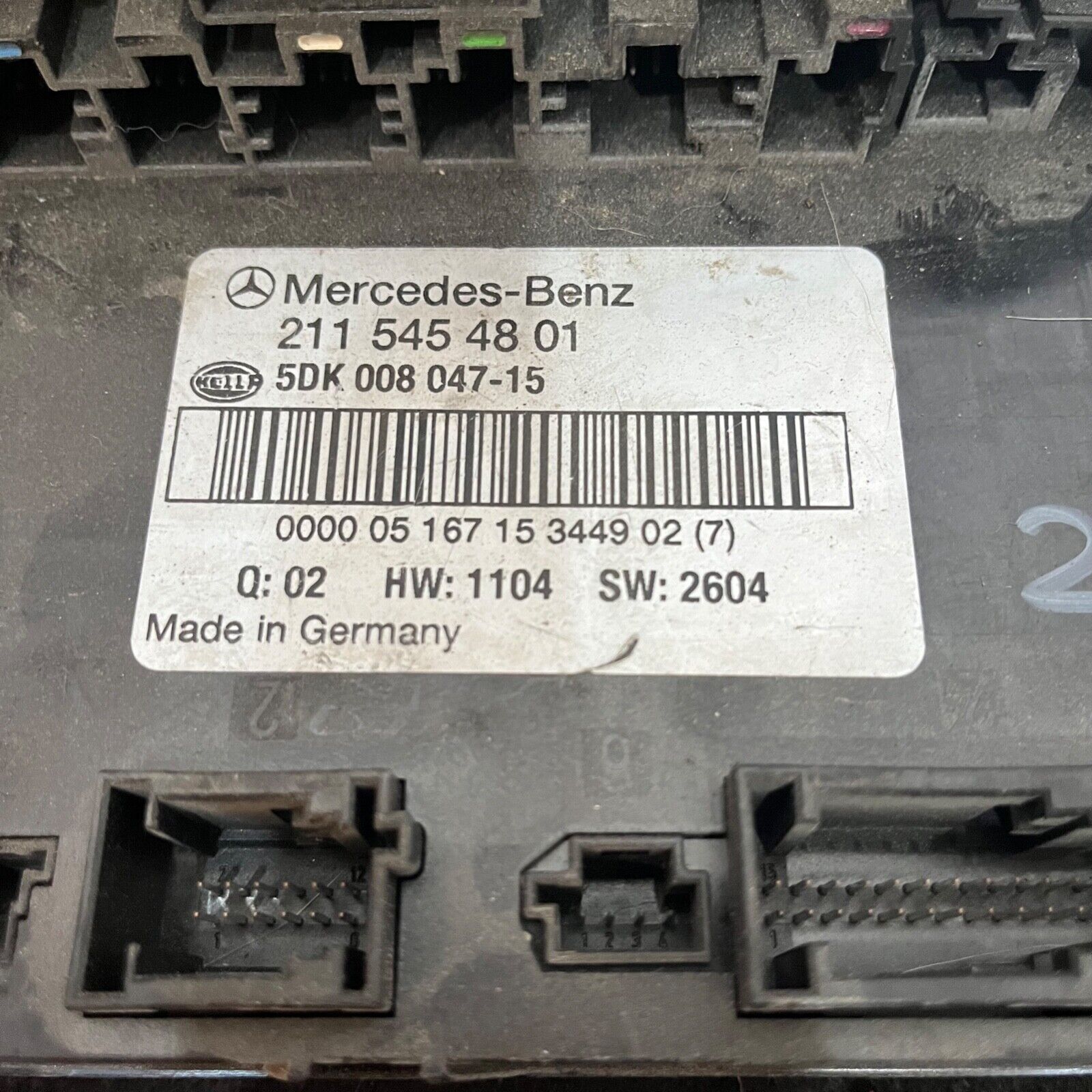 Mercedes W211 E-class W219 CLS rear fuse box SAM control unit ...