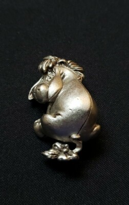 Eeyore Winnie the Pooh silver tone brooch | eBay