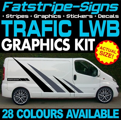 to fit RENAULT TRAFIC LWB GRAPHICS STICKERS STRIPES CAMPER VAN ...