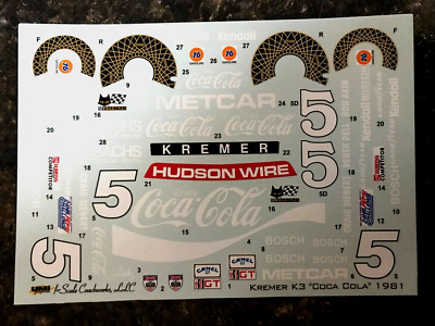 ScaleCoachworks IMSA Sebring 1/24 Coke Kremer Porsche 935 K3 Decal ...