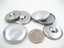 large Fabric self Cover Buttons Aluminum Flat Ring Back DIY fabric ...