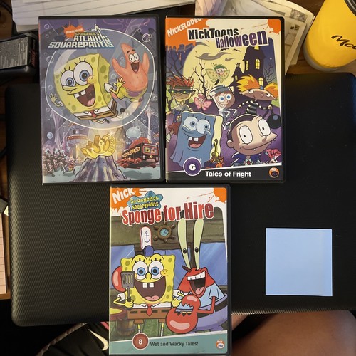 Nickelodeon DVD Lot 3 Sponge For Hire Atlantis Squarepants Nicktoons ...