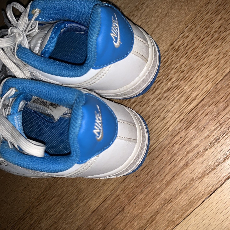 Nike Air Force 1 Low '07 White Blue Sz 13.5 C Preschool Kids Boys AF1 ...