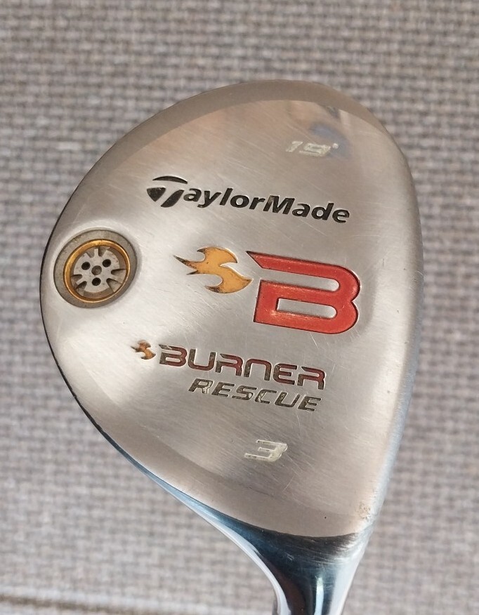 TaylorMade Burner Rescue 3 Hybrid 19* REAX 60g Reg Flex Graphite Mens ...