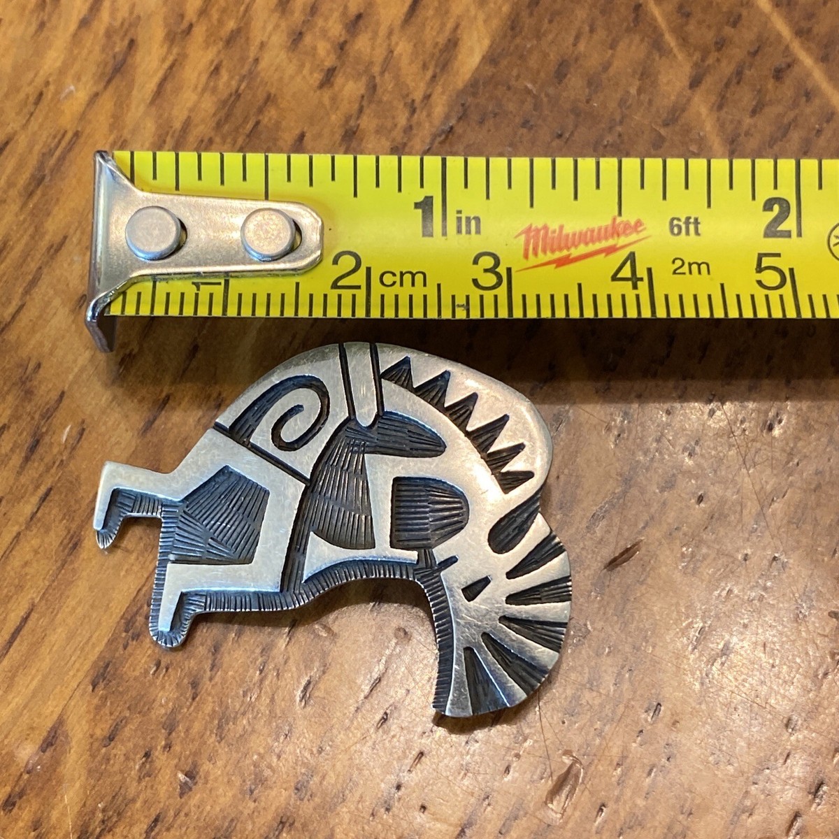 Harold Lomayaktewa Hopi Figural Pendant Brooch Sterling Harold Lomayaktewa Hopi Figural Pendant Brooch Sterling