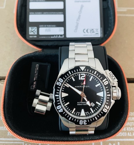 Hamilton Khaki Navy Frogman 42mm H776050 Mens Automatic Stainless Watch ...