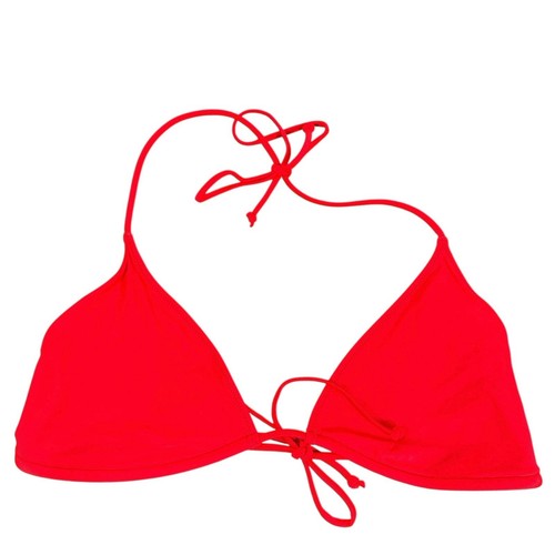 NWT J.Crew Women's Red Solid Halter Adjustable Strap Bikini Top Size ...