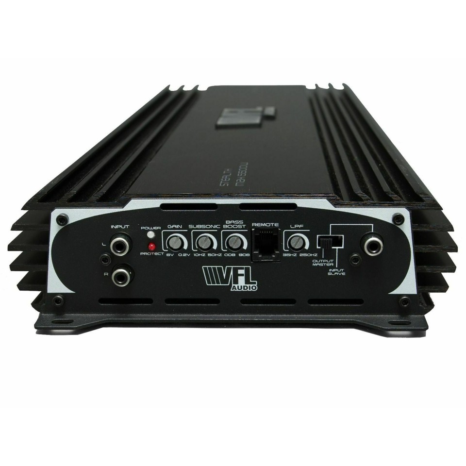 5500 Watt 1-Ohm Monoblock Linkable Amplifier STEALTH55001D American ...