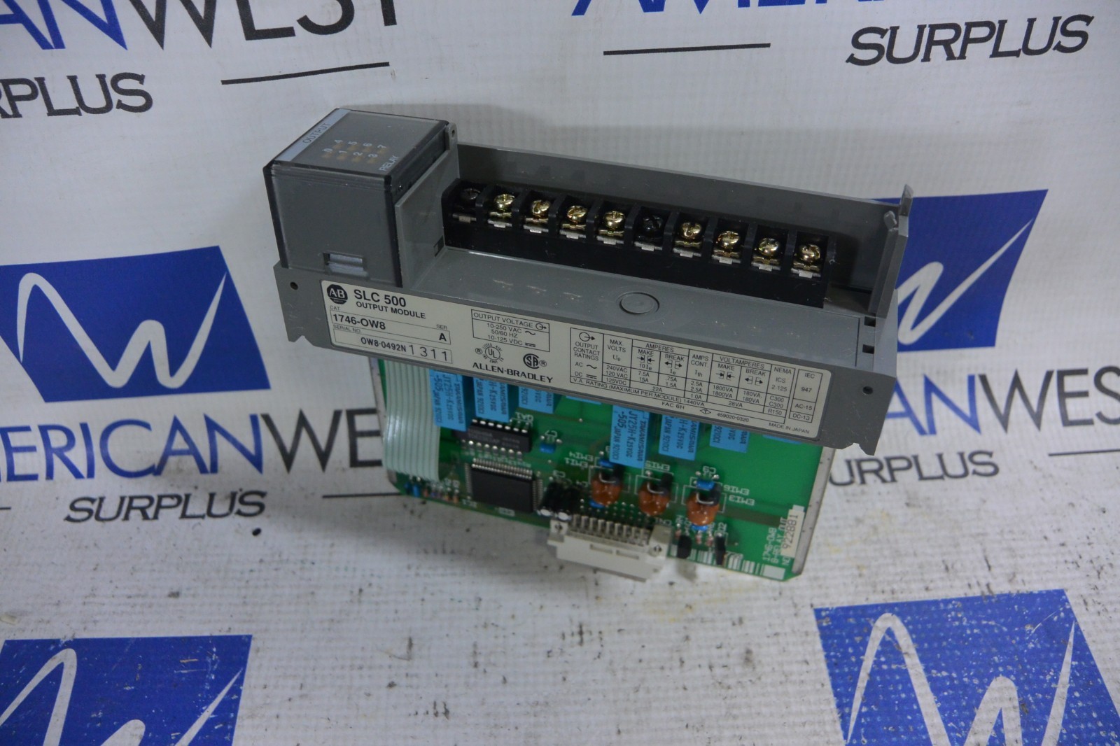 Allen Bradley SLC 500 1746-OW8 Series A Output Module | eBay