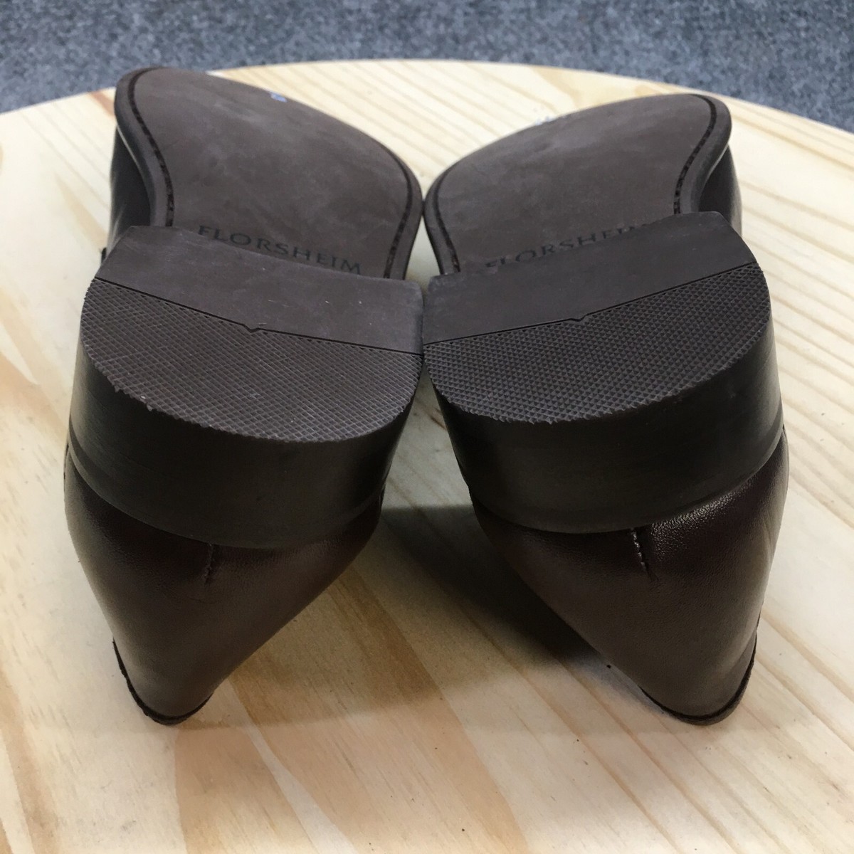 Florsheim Shoes Mens 8 D Slip On Loafers Brown Leather Moc Florsheim Shoes Mens 8 D Slip On Loafers Brown Leather Moc