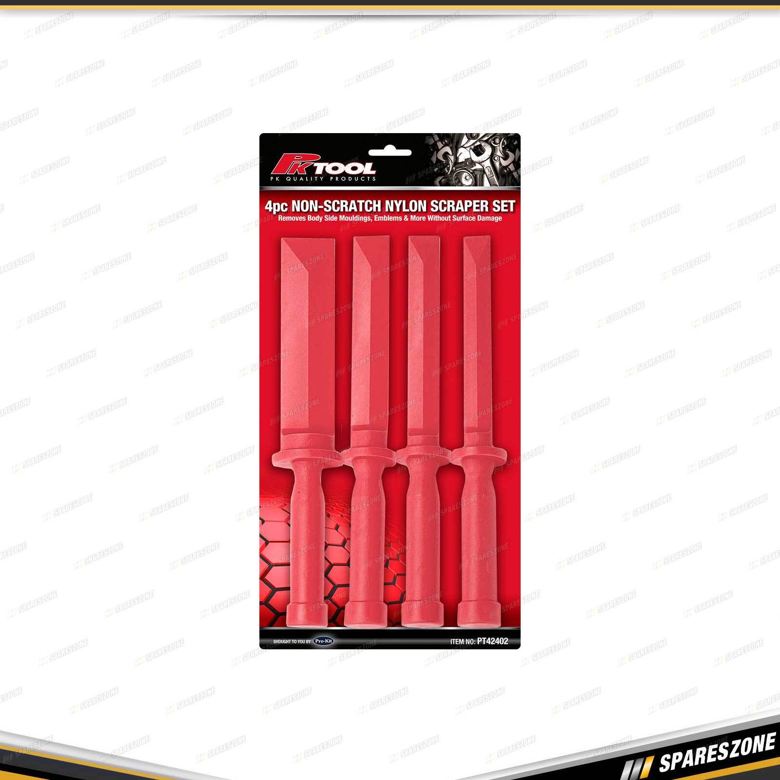 4 Pcs of PK Tool Non-Scratch Nylon Scraper Set - Tough Composite Construction | eBay