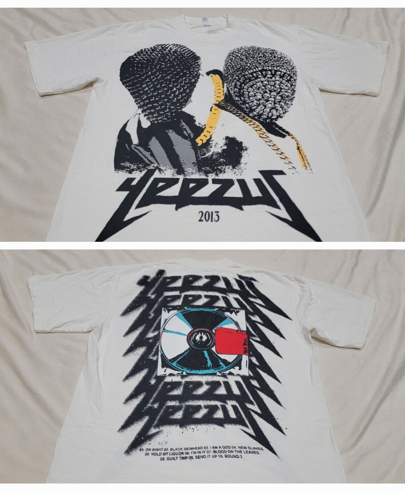 2013 Yeezus Kanye West Sixth Studio Album Graphic T-S… - Gem