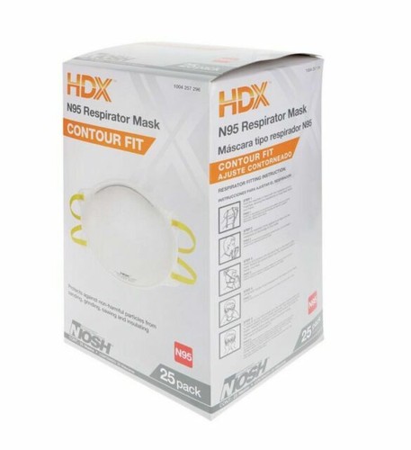 HDX 1004257296 Non Valve Respirator Face Mask - 25 Pack 662909124449| eBay
