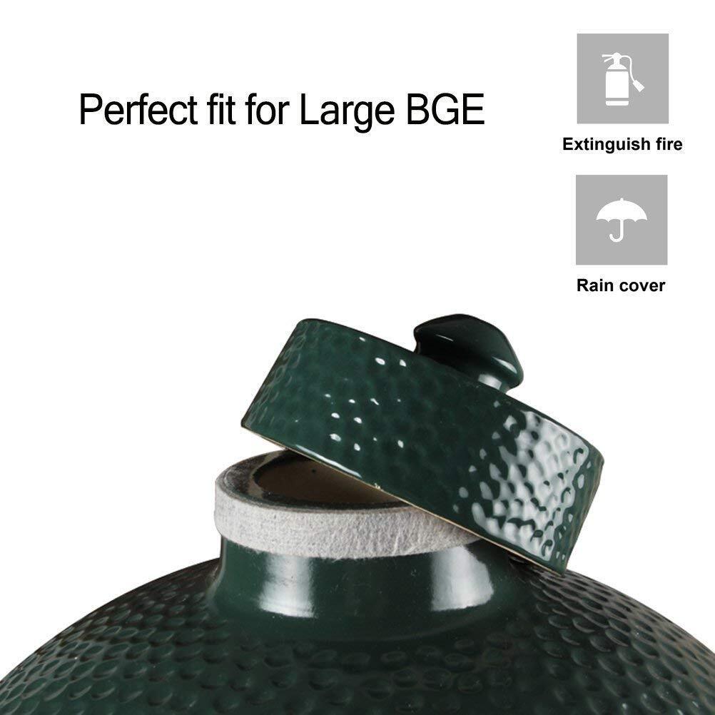 Ceramic Grill Chimney Top Vent Cap - Fits Big Green Egg Grills All ...