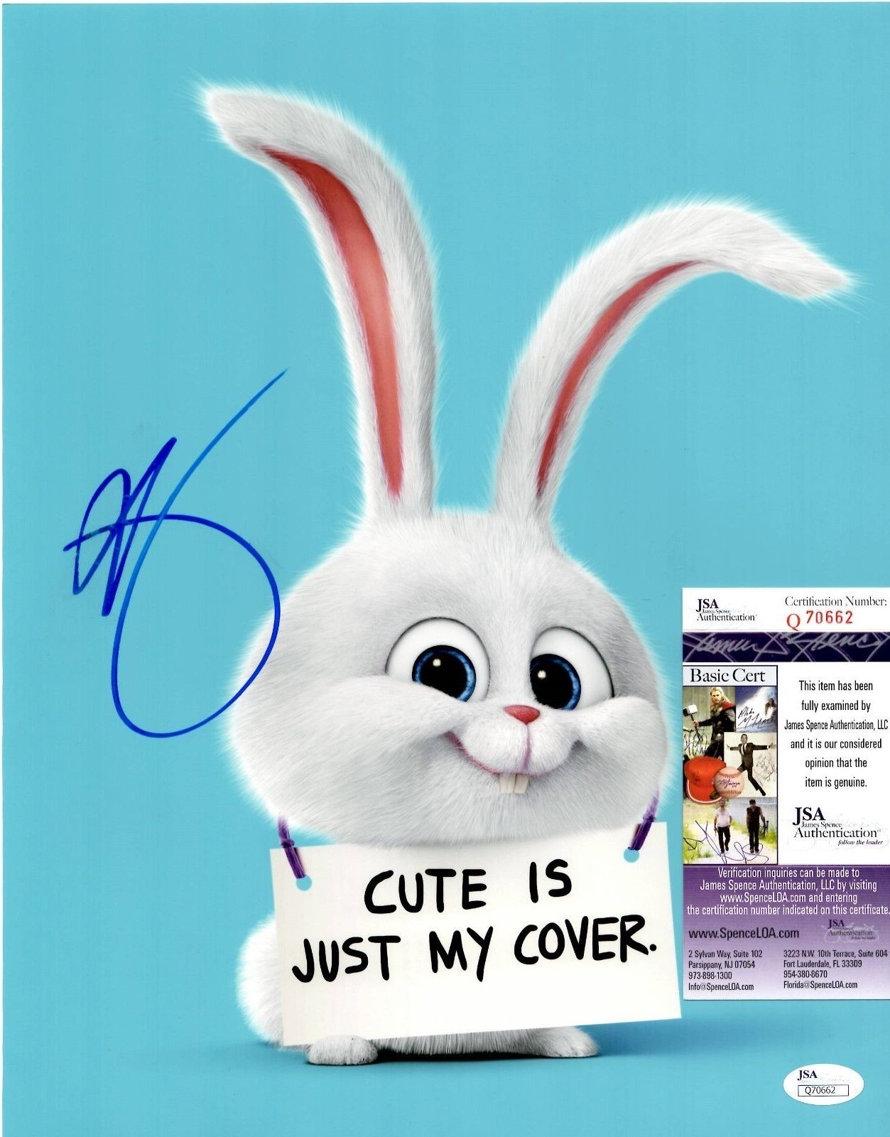 Kevin Hart Signed 11x14 Photo w JSA COA #Q70662 The Secret Life of Pets ...