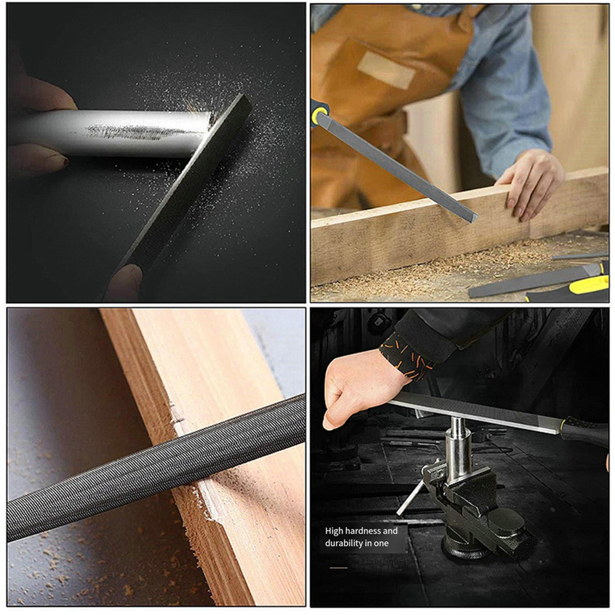 19Pcs Metal Steel File Grinding Tool with Flat File, Semi-Circular File ...