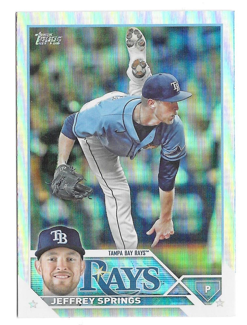 2023 Topps Series 1 JEFFREY SPRINGS Rainbow Foil - TAMPA BAY RAYS - #12 ...