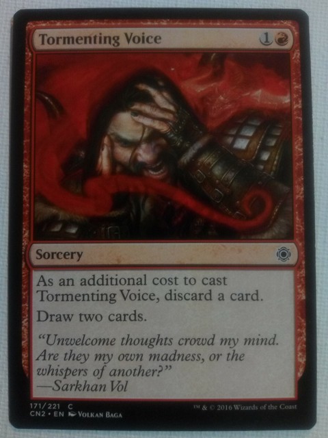 MTG Tormenting Voice Khans of Tarkir 123/269 Regular Common for sale ...