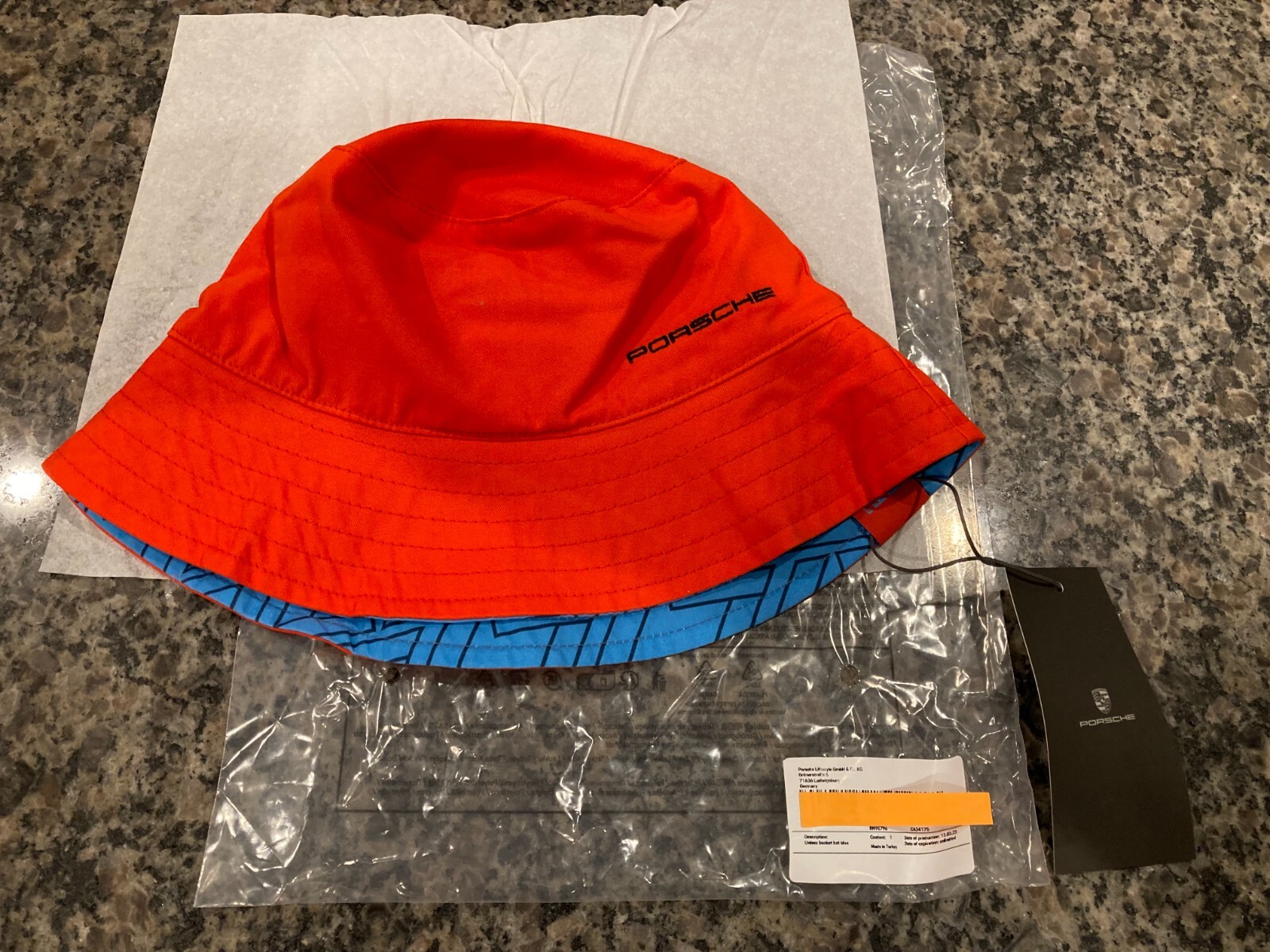 PORSCHE DESIGN RENNSPORT REUNION 7 BUCKET HAT W/EMBROIDERED PORSCHE ...