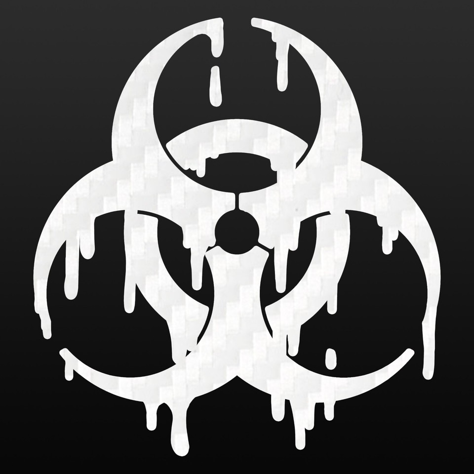 Biohazard Sticker - Dripping Biohazard Decal | eBay