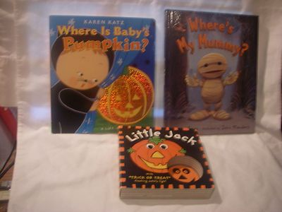 HALLOWEEN LOT 3 BOOKS WHERE'S MY MUMMY, LITTLE JACK, BABY'S PUMPKIN | eBay