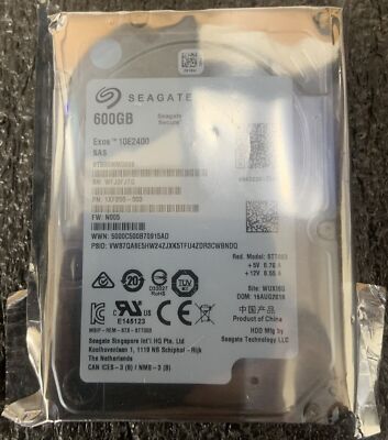 ST600MM0009 Seagate 600GB Exos 10E2400 10K RPM 2.5'' 12Gb/s SAS 128MB ...