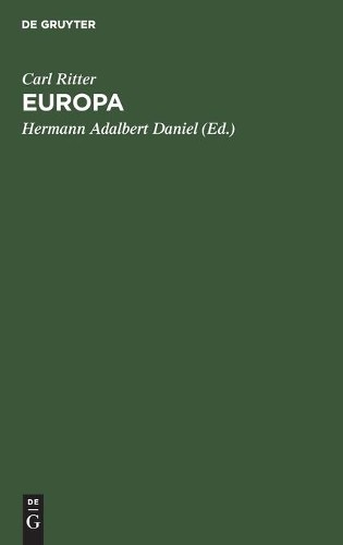 Carl Ritter Europa (Gebundene Ausgabe) (US IMPORT) 9783111315621 | eBay.de