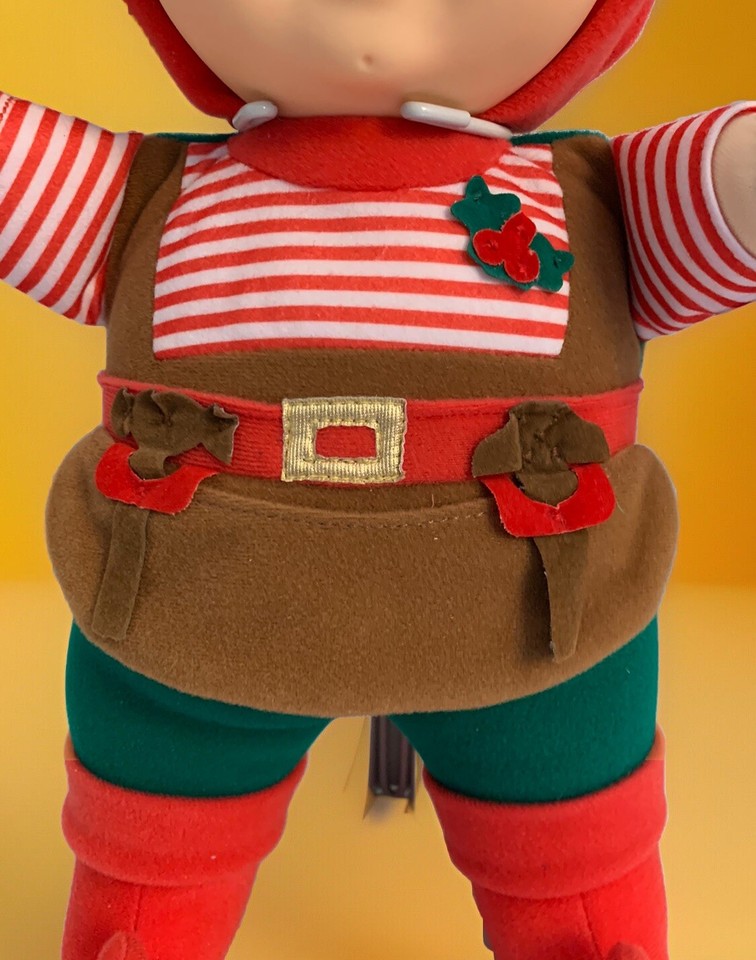 Vintage Holiday Cabbage Patch Kids Elf Baby Doll Plush 13”Tag From ...