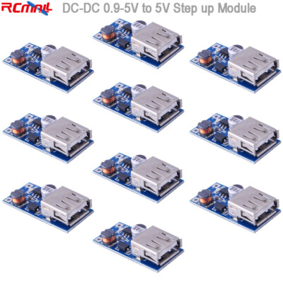 10pcs DC-DC 0.9-5V to 5V Step up Module 600mA USB Boost Voltage ...