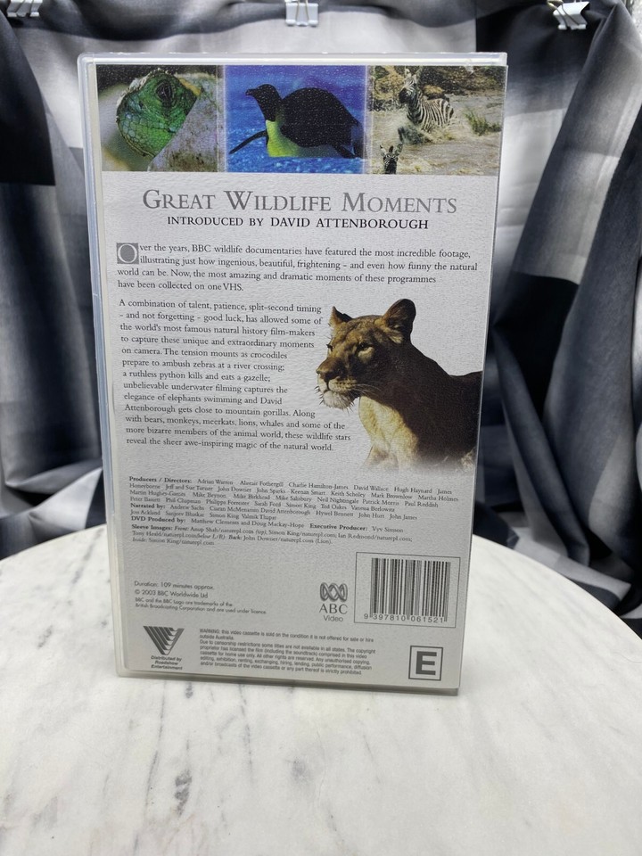 Great Wildlife Moments With David Attenborough Brand New Tape is Sealed ...