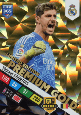 Fifa 365 Adrenalyn XL 2023 Card Thibaut Courtois Premium Gold Limited ...
