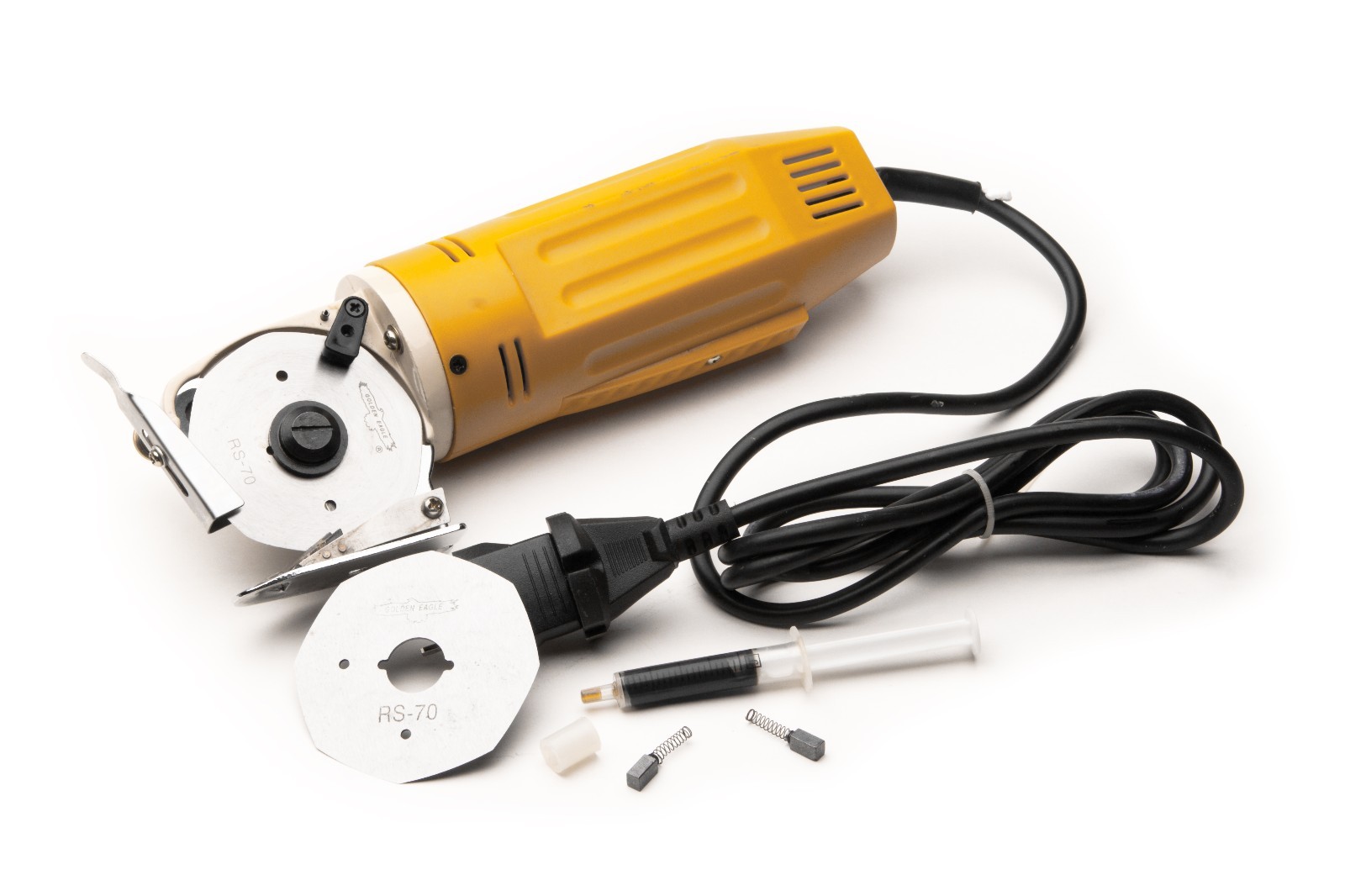 Electric Rotary Fabric mini Cutter Shears 110V,2-3/4" blade & self ...