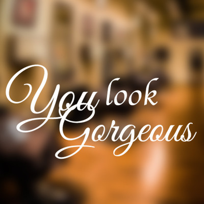 You look gorgeous beauty salon nail wall sticker art hairdresser ...