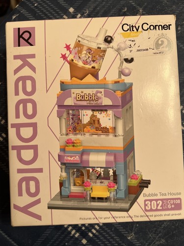 BUBBLE TEA SHOP Boba House City Corner Building Blocks Set Kawaii Milk ...