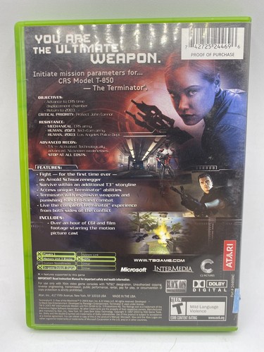 Terminator 3: Rise of the Machines (Microsoft Xbox) TESTED, CIB. ATARI ...