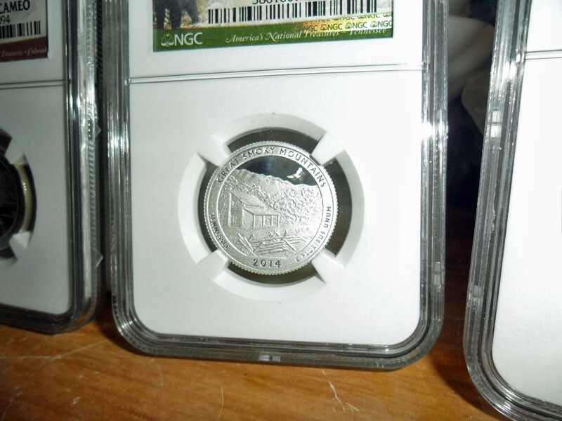 2014 S Silver Proof Quarters 5 pc. Set NGC Early Releases PR 70 ULTRA ...