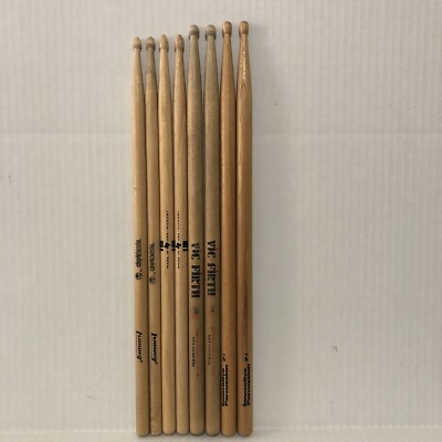4 Pair Assorted Drum sticks. (Vics Firth,innovative Pre…, Ludwig, Pro ...