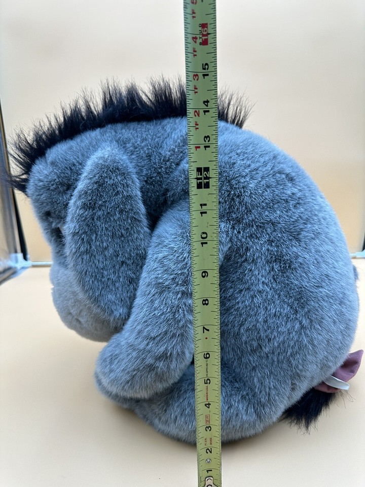 Disney Store Eeyore Super Plush Detachable Tail Stuffed 15" Winnie The ...