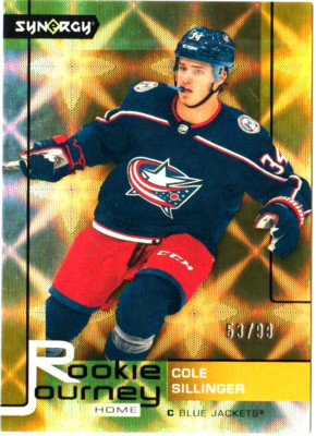 COLE SILLINGER RC 21-22 SYNERGY ROOKIE JOURNEY /99 GOLD SP # RJ-9 HOME ...