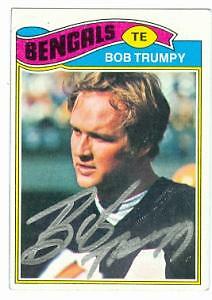 Bob Trumpy autographed football card (Cincinnati Bengals) 1977 Topps ...