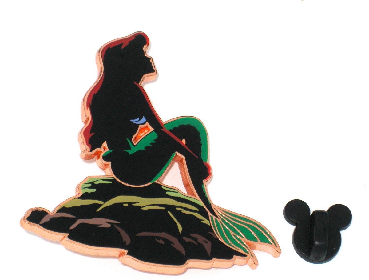 Ariel On Rock Silhouette